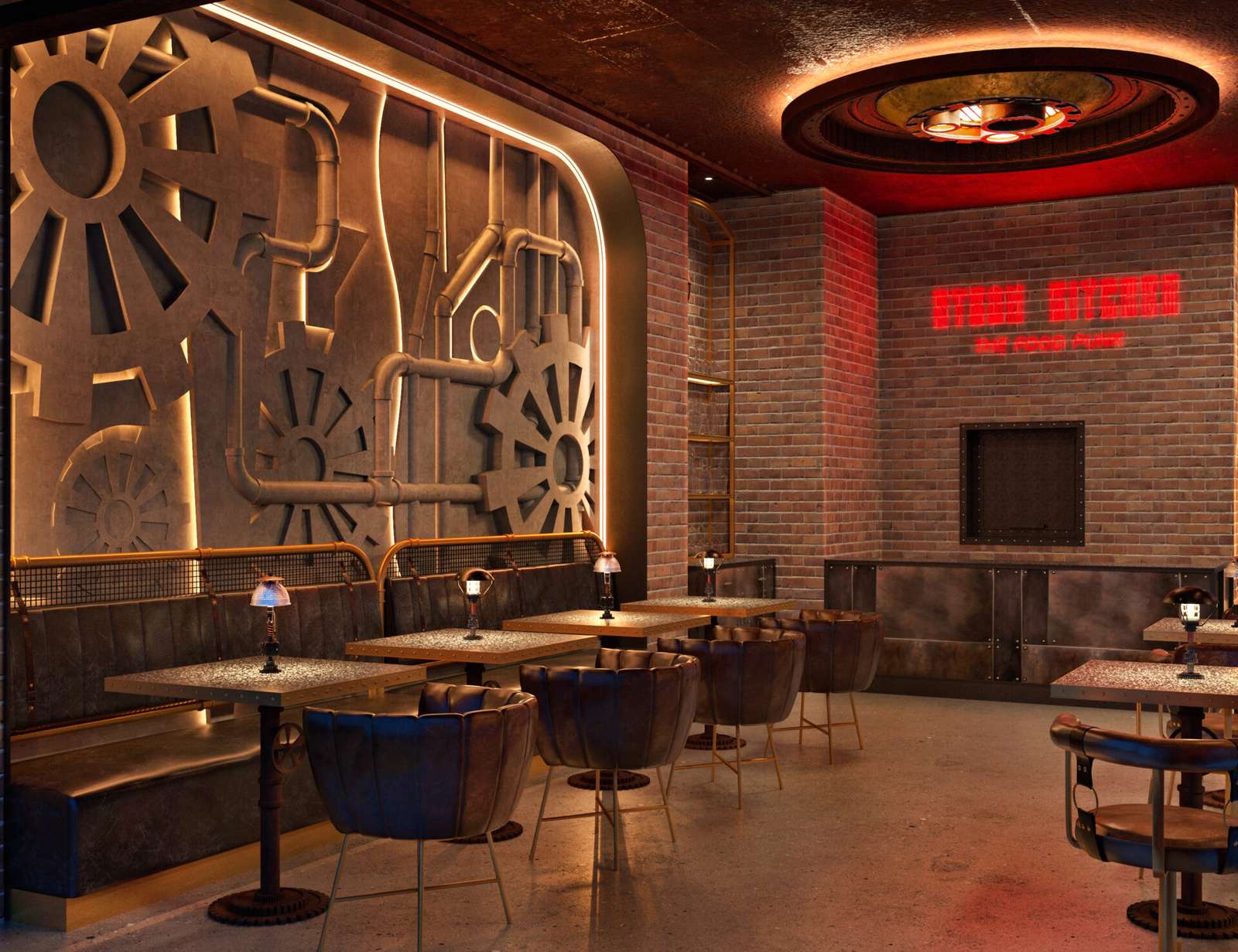 Steam Kitchen restaurant - Interior Design Company in Riyadh